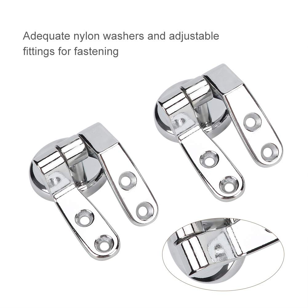Toilet Seats Hinges, Replacement Toilet Seat Hinge Mountings Toilet Lid Fixings Toilet Hinges Repair Replacement Kit Tools Set