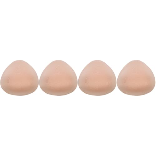 TOYANDONA 4pcs Triangular Sponge Prosthetic Breast Sponge Bra Pad Bra Padding Insert Breathable Bra Pads Foam Breast Forms Sport Bra Cups Inserts Girls Sports Bra Breast Pads Miss Detachable