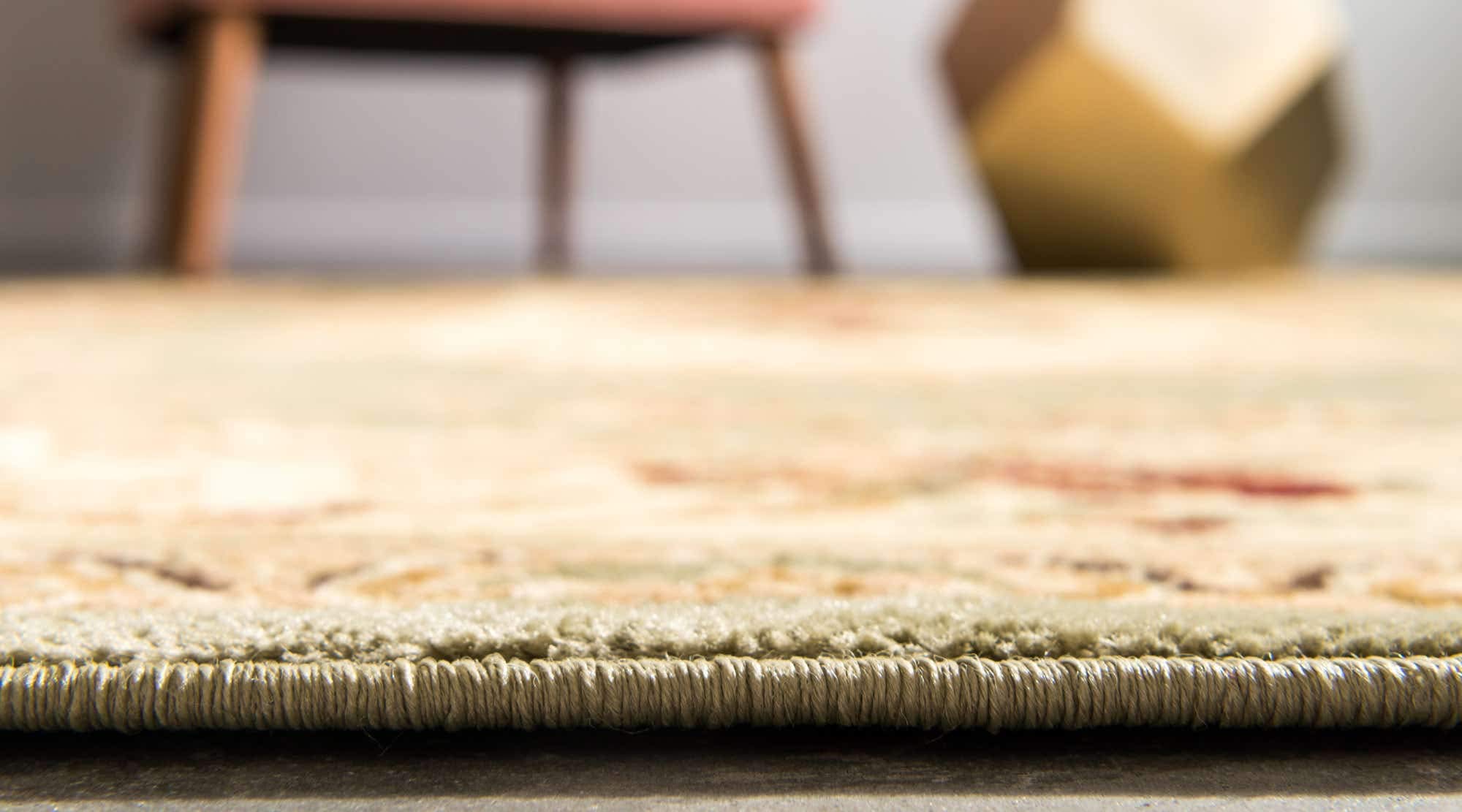 Unique Loom Versailles Collection Traditional Classic Floral Motif Area Rug (5' 0 x 8' 0 Rectangular, Green/ Ivory)