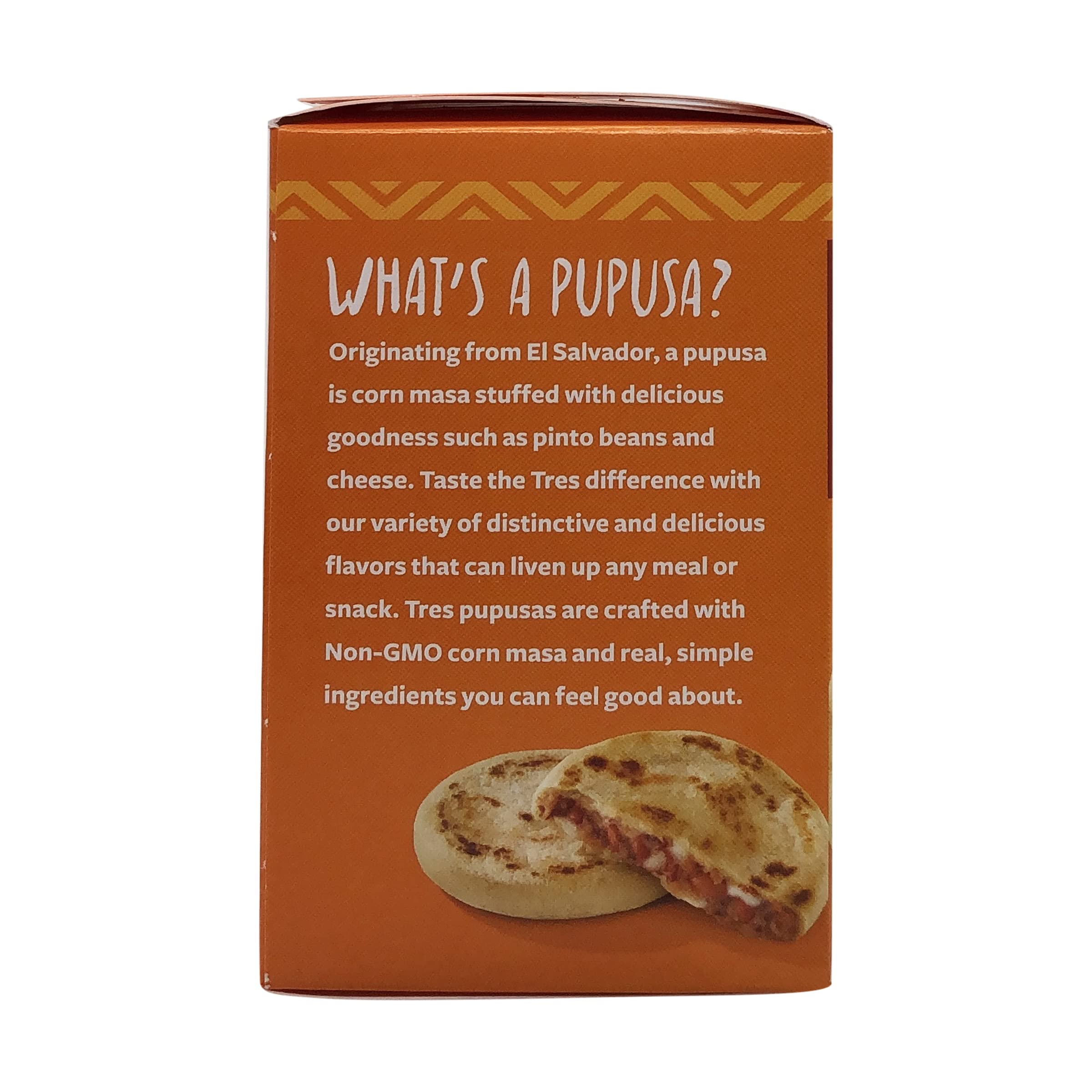 Tres Pupusas, Pinto Bean And Cheese Papusas, 10 Ounce