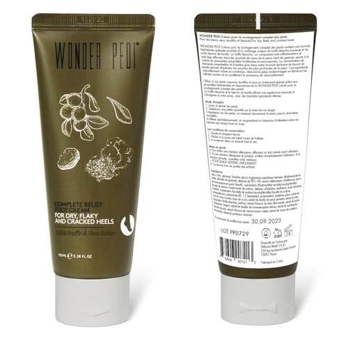 WONDER PEDI Foot Cream for Cracked Heels -Moisturizing Heel Cream for Cracked, Dry, Flaky Skin (COMPLETE RELIEF CREAM)