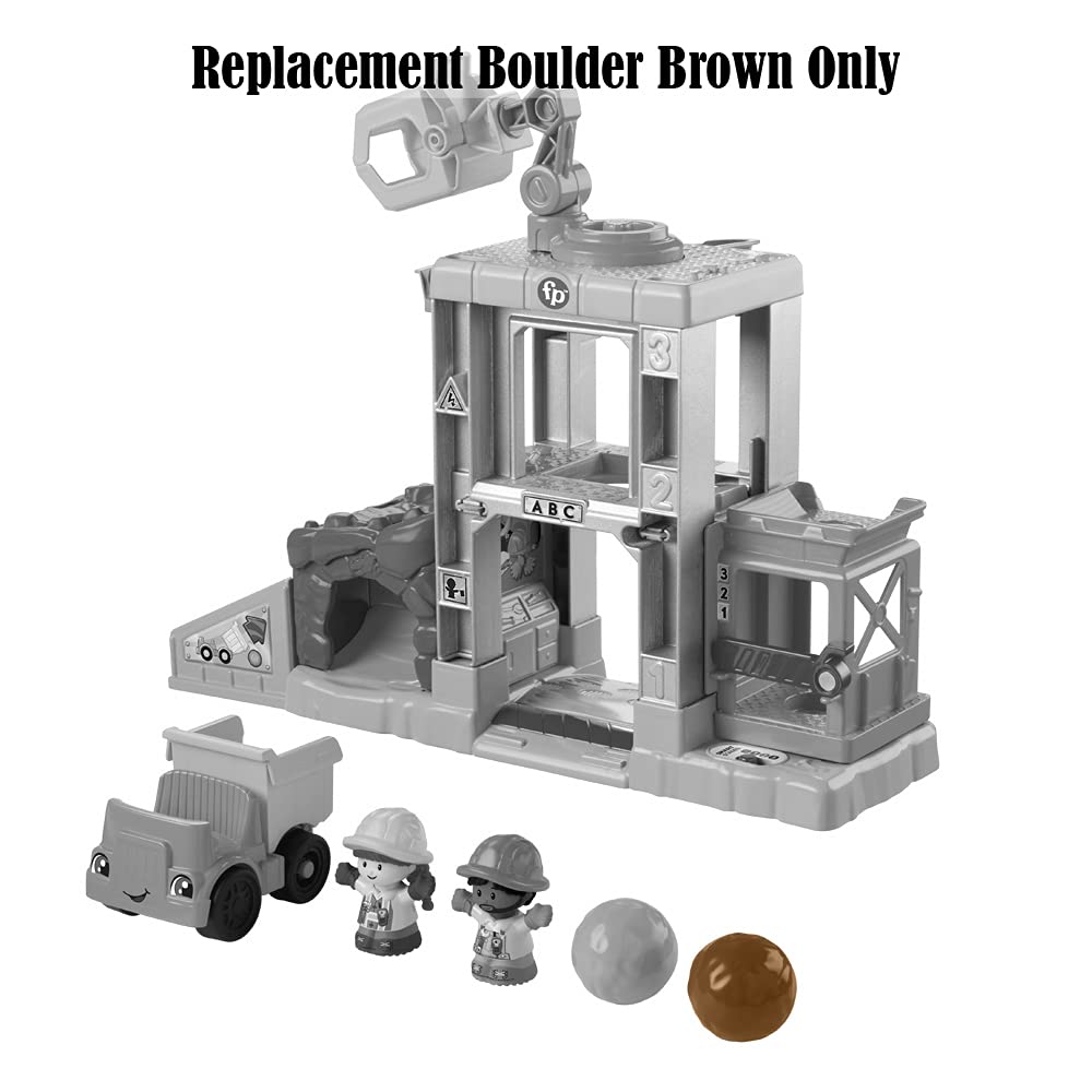 Replacement Part for Little People Load Up and Learn Construction Site - GWD30 ~ Replacement Boulder ~ Brown