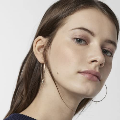 TOUS Sterling Silver Hoop Earrings for Women with Bear Motif, Size 4 cm. TOUS Bear Collection