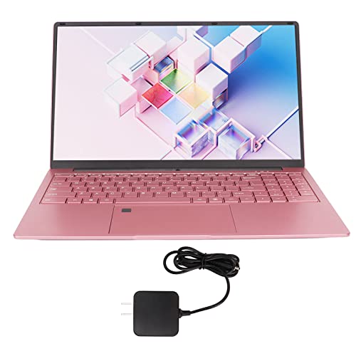 Yunseity Slim Laptop, 15.6 Full HD IPS, Quad Core Intel Celeron N5095 Processor 2.9GHz, 16GB LPDDR RAM 512GB ROM, Fingerprint Reader, Backlit Keyboard, Windows 11 100‑240V