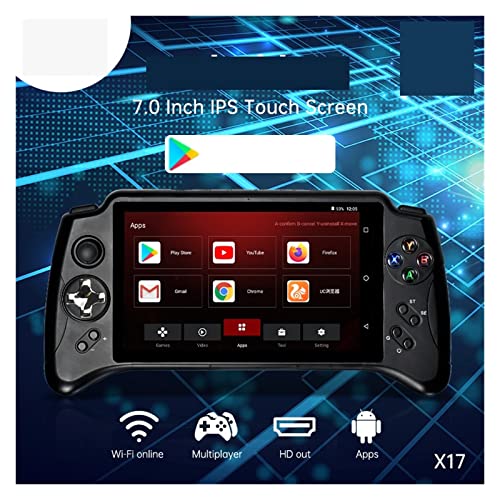 X17 Android 7.0 Handheld Game Console 7-inch IPS Touch Screen MTK 8163 Quad Core 2G 32G ROM Retro Game Players