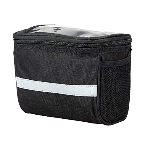 YUIOP Bike Basket Bicycle Front Bag, Waterproof Bicycle Handlebar Basket Detachable Bike Frame Bag Cycling Accessories