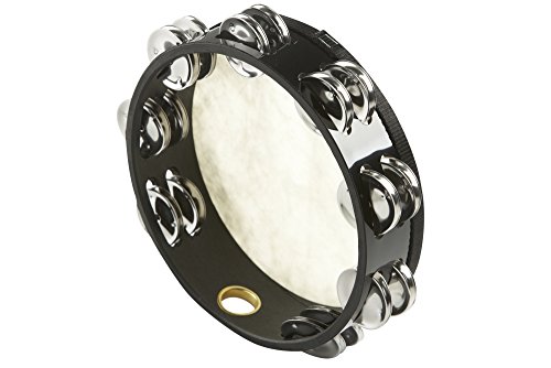 Remo Fiberskyn Tambourine - Quadura Black, 8"