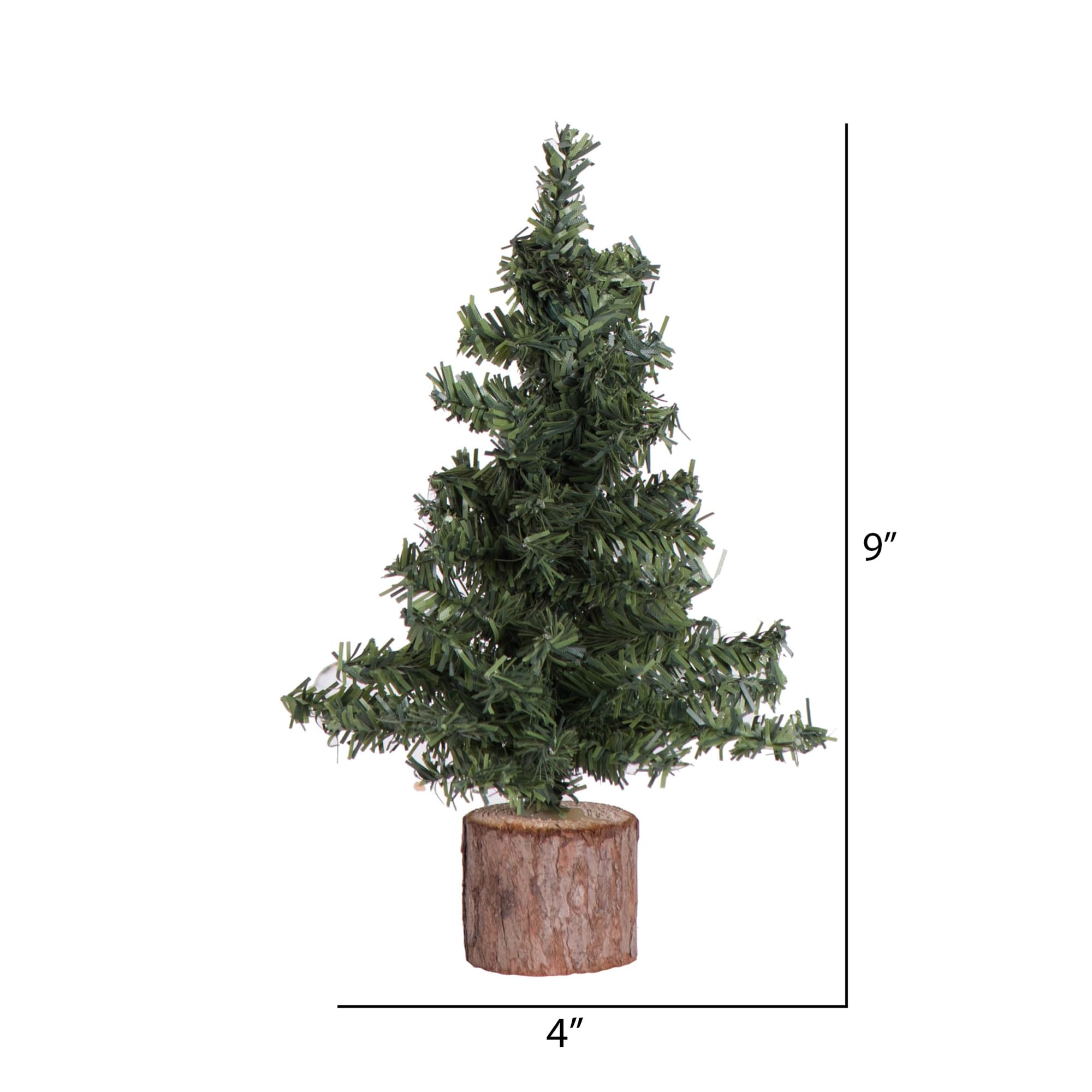 Vickerman 9" Mini Pine Artificial Christmas Tree, Unlit