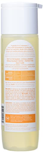 The Honest Company Perfectly Gentle Sweet Shampoo and Body Wash with Naturally Derived Botanicals, Orange Vanilla, Chamomile, 10 Fl Oz