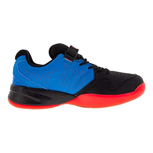 Wilson KAOS Junior Tennis shoes, Hawaiian Surf/Black/Fiery Coral, 12
