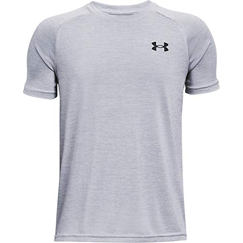 Under Armour Boys Tech 2.0 Short-Sleeve T-Shirt , Mod Gray (011)/Black , Large