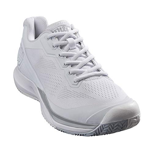 Wilson Men's Rush PRO 3.5 Tennis Shoe, White/White/Pearl Blue, 9