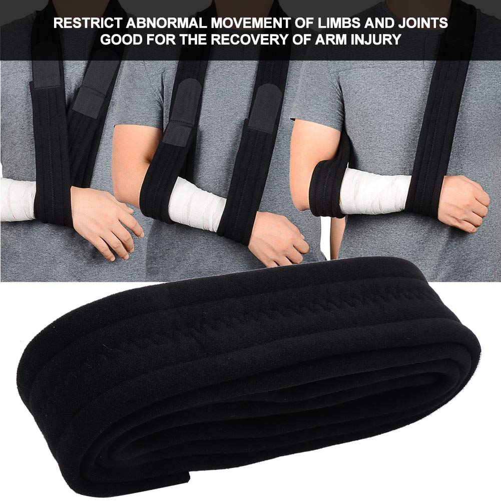 Ymiko Arm Sling Shoulder Immobilizer, Breathable Adjustable Arm Support Strap for Broken Fracture Recovery Arm Immobilizer Shoulder Wrist Elbow Support