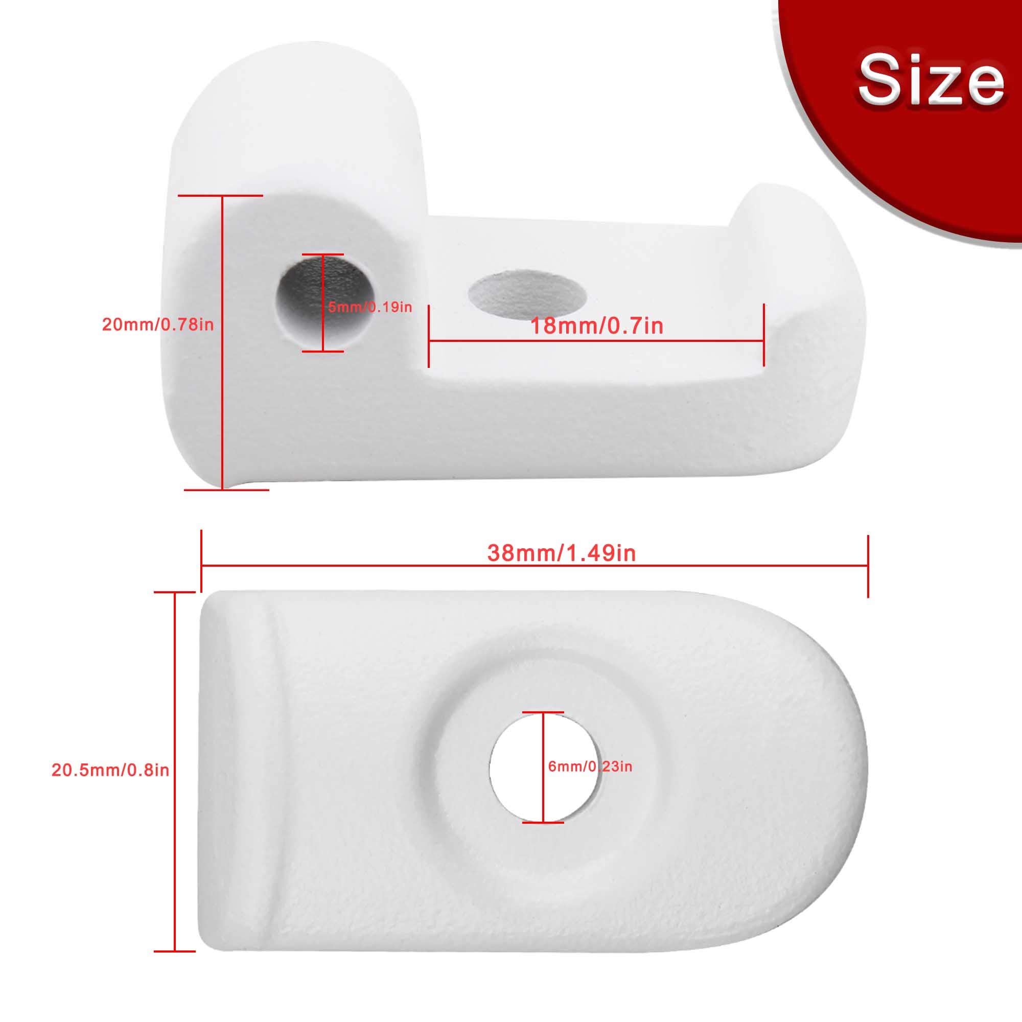 TOMALL Hook Lock Buckle Folding Hook Replacement for Xiaomi Mijia M365 Electric Scooter White