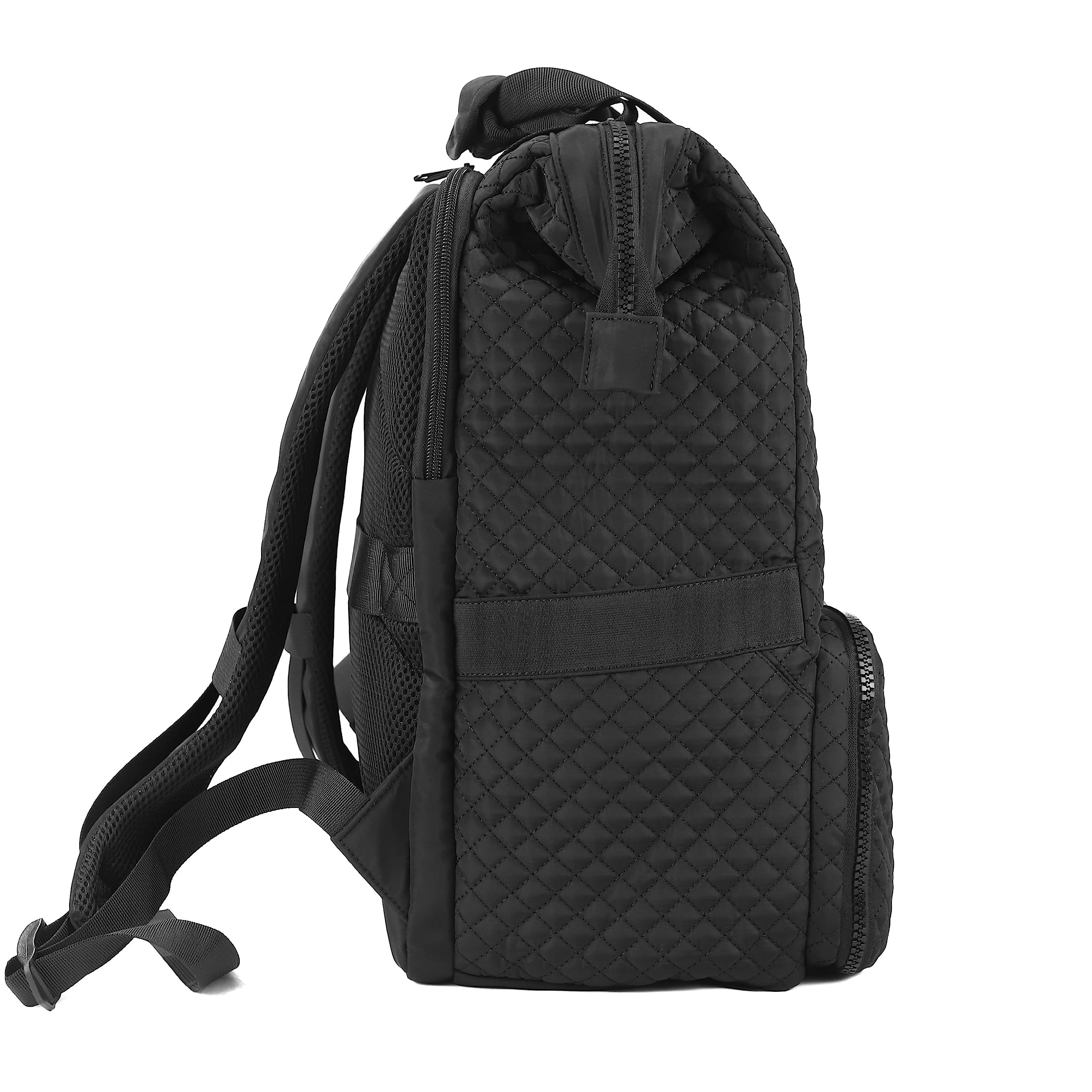 taskeACTIVE backpack with mealprep compartment, laptop area, drink holder, internal mesh compartments, luggage strap (Black)