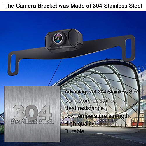 Wireless Backup Camera for Truck,LeeKooLuu F03 Bluetooth Backup Camera Digital Signals Rear View Camera System for Cars Campers Super Night Vision IP69 Waterproof DIY Guidelines