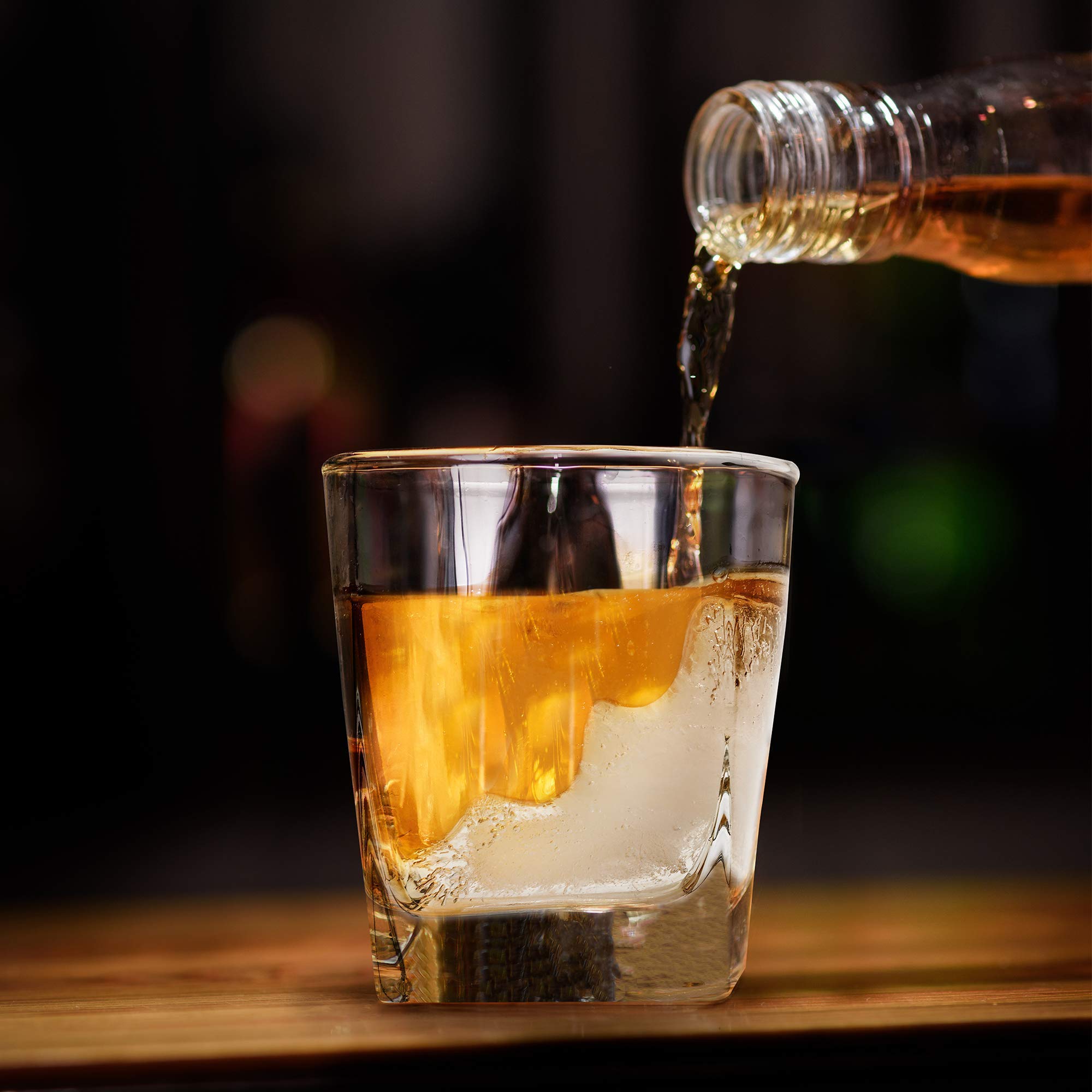 Whiskey Wedge Glass Set | Old Fashioned Whisky | Best Accessories & Gifts for Drinking Bourbon and Scotch | Perfect Whisky Gifts for Men