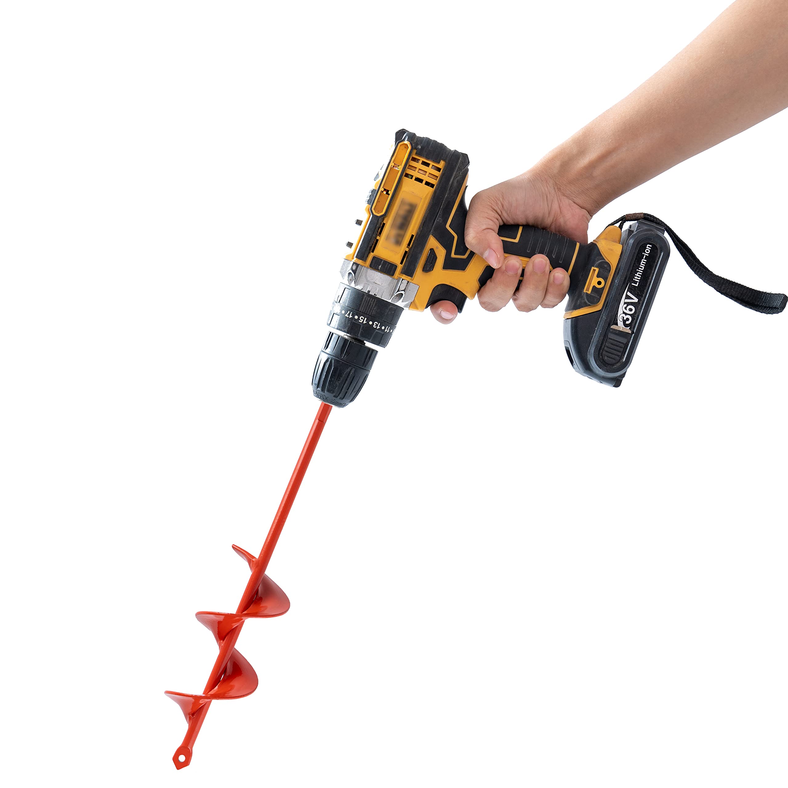VASGOR Set 4 Auger Drill Bit for Planting - Easy Planter Garden Auger - Bulb & Bedding Plant Augers - Post Hole Digger for 3/8” Hex Drive Drill (1.6x12", 2x12", 2.6x12", 3x12")