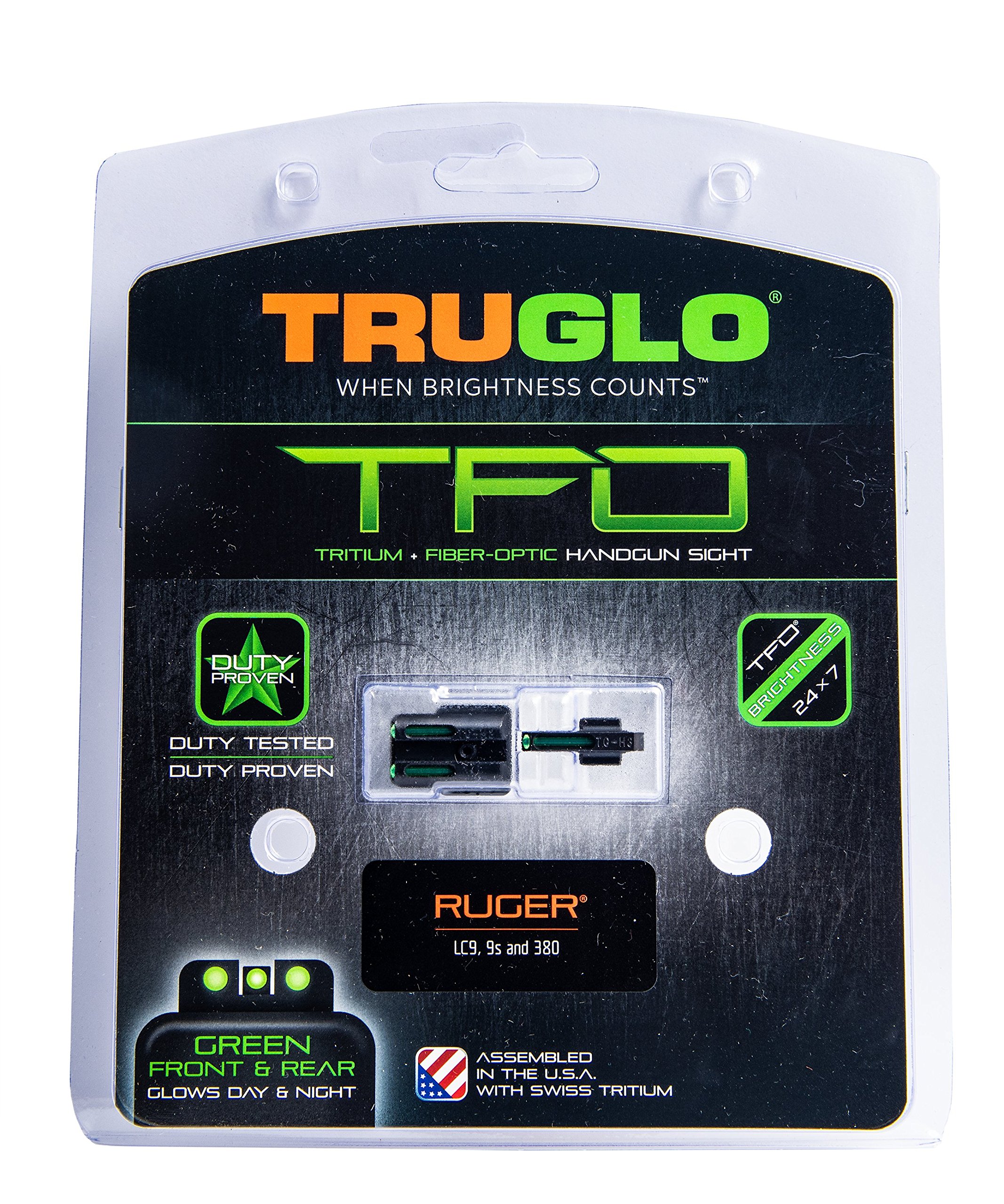 TRUGLO TFO Handgun Sight Set - Ruger LC