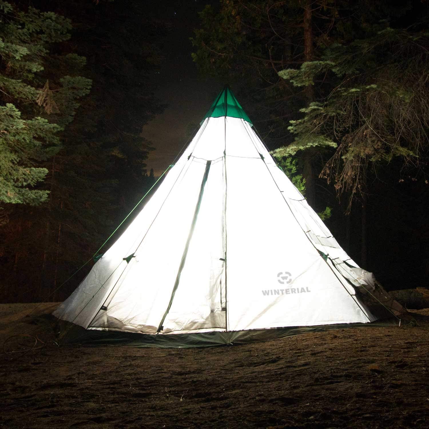 Winterial Camping Tent, 1/3/6 Person Lightweight Personal Bivy 1 to 6 Person Tent with Waterproof Tent Rainfly, Durable Stitched Tent for Camping, Beach, Backpacking,