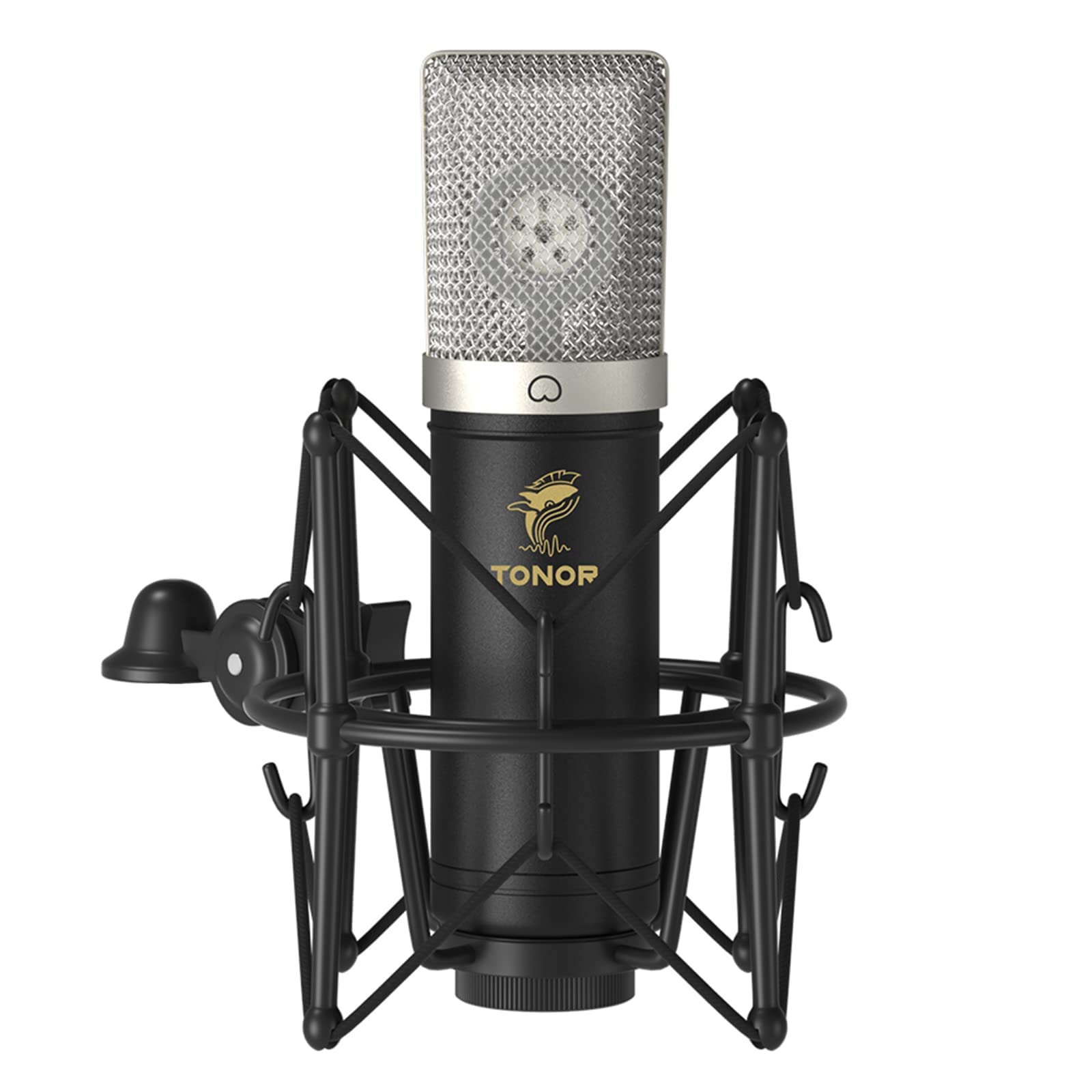 TONOR Condenser Microphone 192kHz/24Bit, USB Cardioid Computer Mic Kit with Upgraded Boom Arm/Spider Shock Mount for Recording, Streaming, Gaming, Podcasting, Voice Over, YouTube, TC-2030