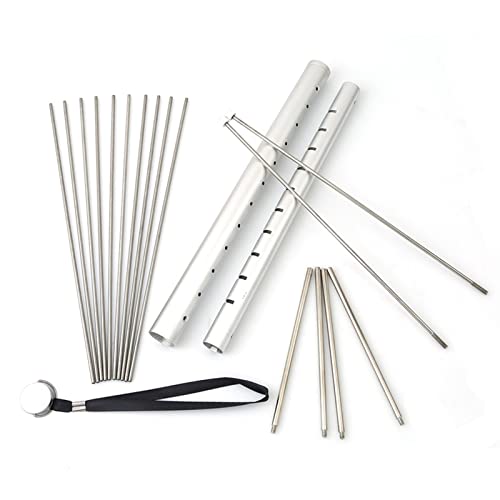 TBMAKE Grills 2pcs Mini barbecue grill, stainless steel portable barbecue grill, folding, home park barbecue accessories