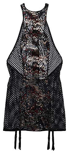 Savage X Fenty, Women's, Cold-Hearted Snake Lace Slip with Garter, Venomous Vixen Snake Lace, L