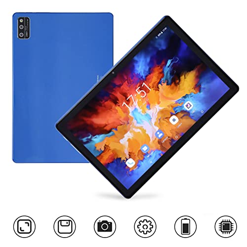 VINGVO HD Tablet, Dual Camera Octacore CPU Gaming Tablet 8GB RAM 128GB ROM 10.1 Inch IPS (US Plug)