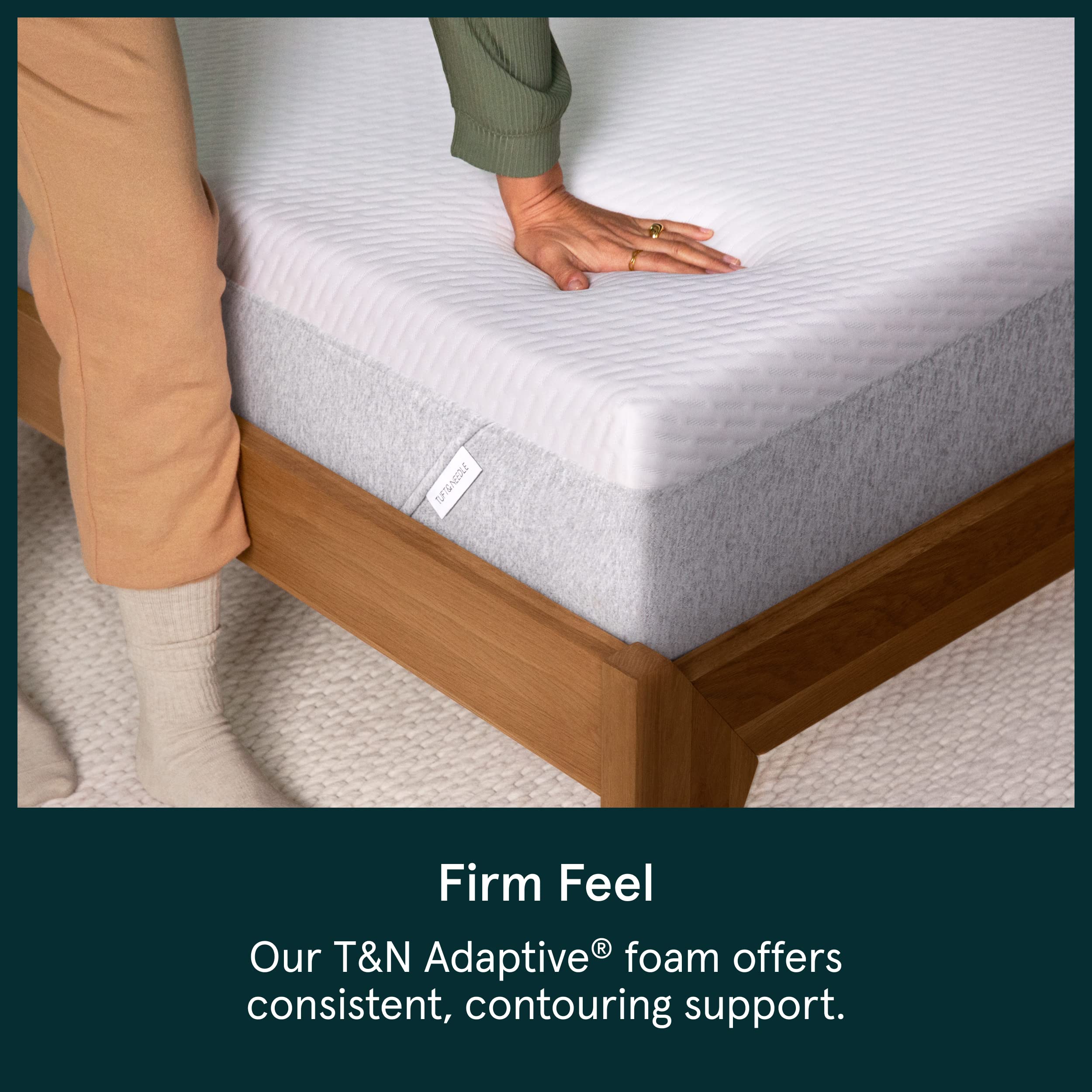 Tuft & Needle -T&N Adaptive Foam Legacy Original Queen Mattress, Medium-Firm Feel, Cooling, Pressure Relief, CertiPUR-US, 100-Night Trial