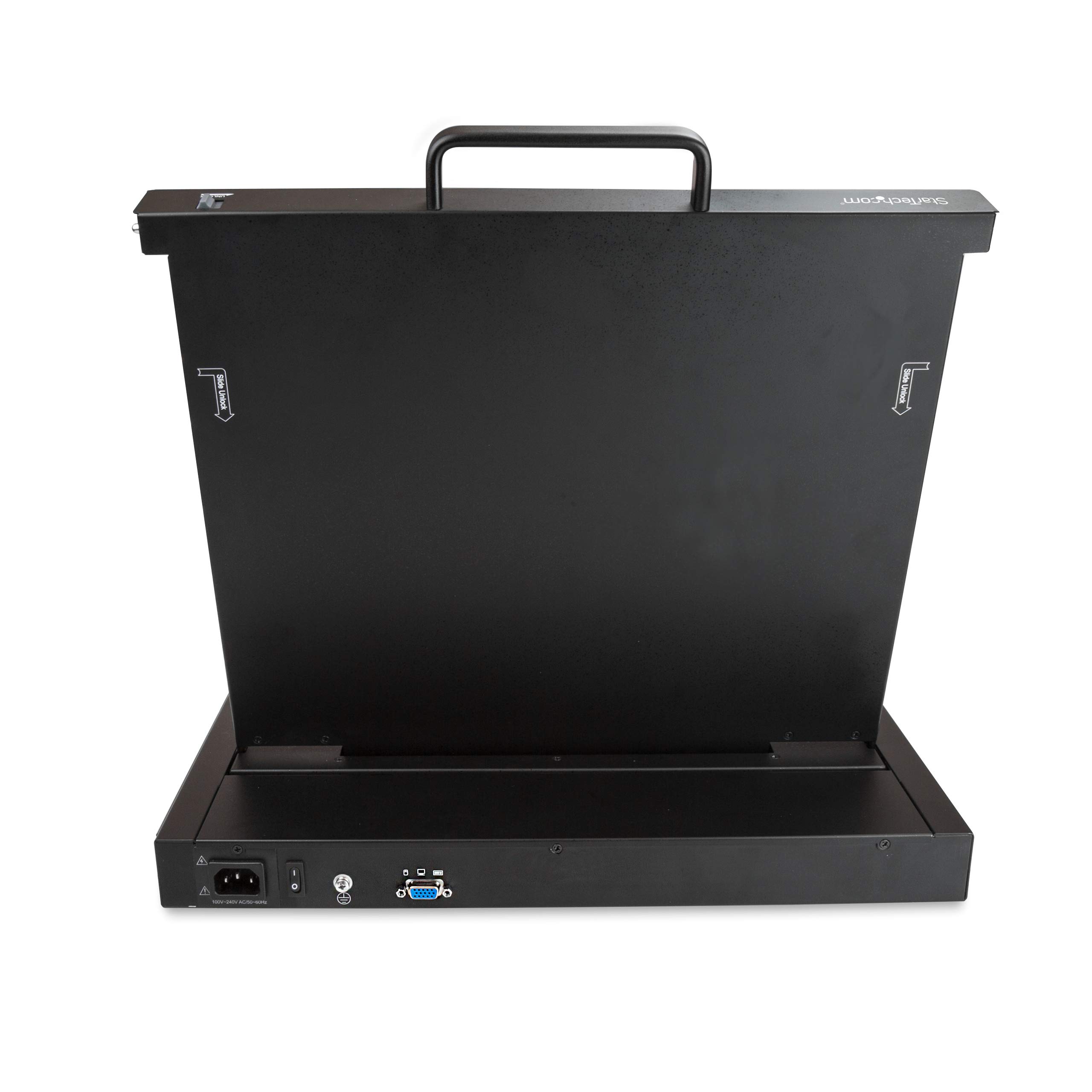 StarTech.com Rackmount KVM Console - Single Port VGA KVM with 17" LCD Monitor for Server Rack - Fully Featured Universal 1U LCD KVM Drawer w/Cables & Hardware - USB Support - 50,000 MTBF (RKCONS1701)