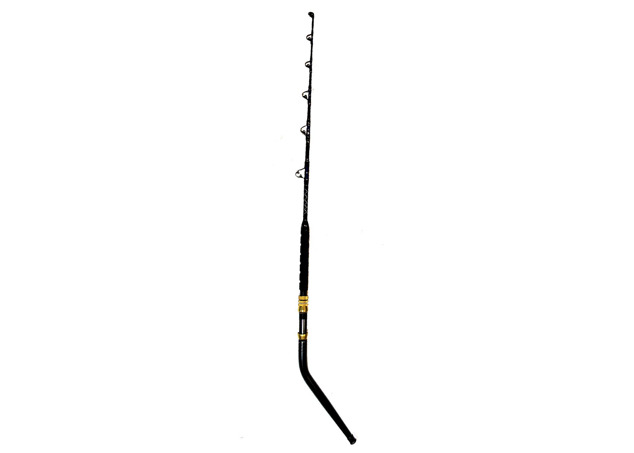 Xcaliber Marine Pair of PRO Tournament Series 6' 80-130 LB Saltwater TROLLING RODS Includes Bent and Straight Butt