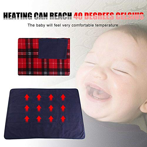 YTFU USB Electric Heated Throw Blanket,Winter Warming Heating Blanket Throw,Electric Heated Shawl and Lap Blanket Emergency Blanket for Car Home Office Traveling Camping