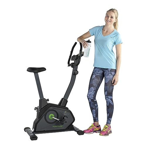 Tunturi 16TCFB3550 B35 Cardio Fit Series Heavy Upright Exercise With Heart Rate Monitor, Black