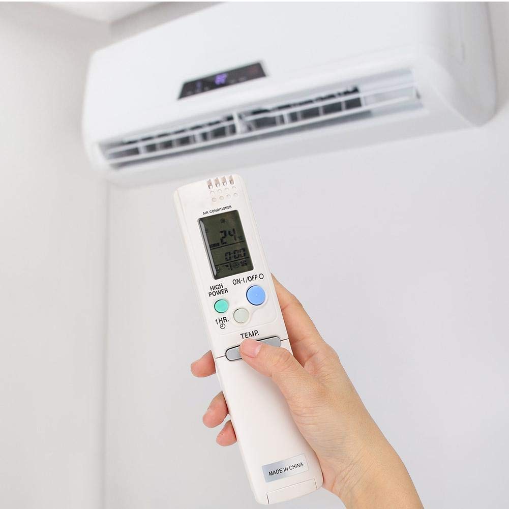 Universal White Air Conditioner Remote Control,ABS Durable Air Conditioner Controller,Replacement Remote Control Accessory,for RCS-4MVPS4EX (Without Battery)
