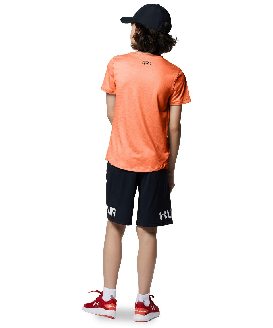 Under Armour Boys' Renegade 3.0 Jacquard Shorts , Black (001)/White , Youth Large