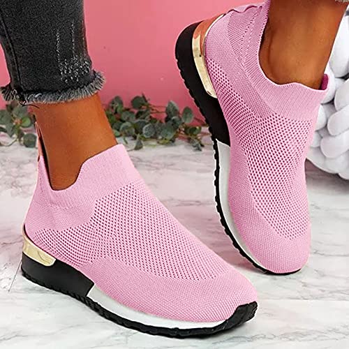 USYFAKGH Women's Casual Walking Shoes Lightweight Slip On Travel Sneakers