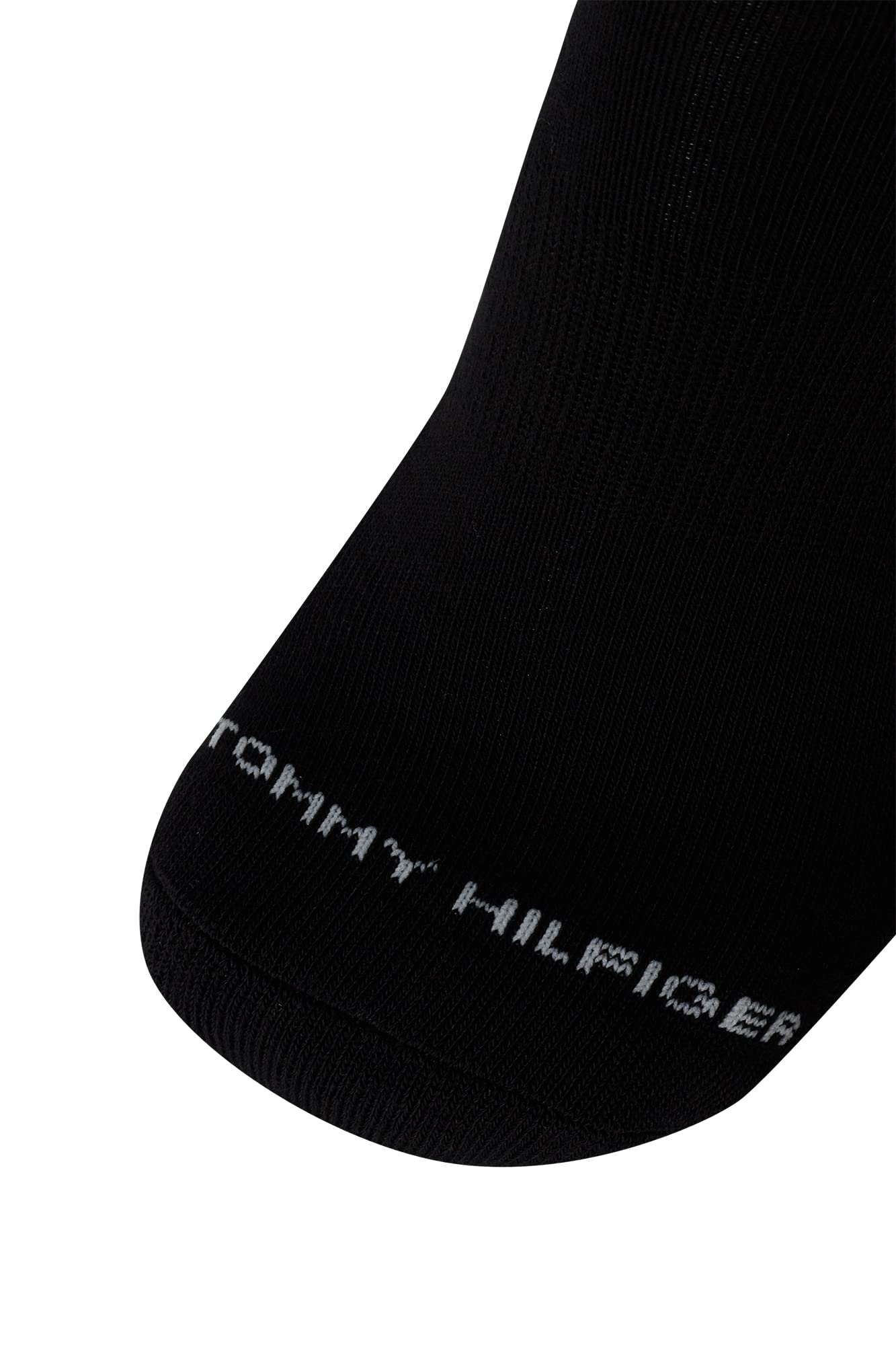 Tommy Hilfiger Men's Athletic Socks - Cushioned Crew Socks (12 Pack), Size 7-12, Pure Black