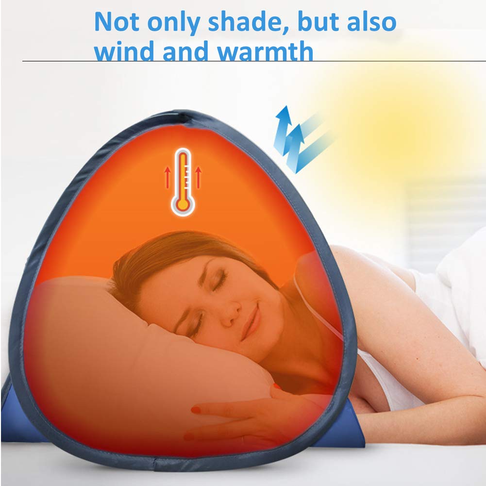 Sun Shelters Instant Sun Shade Canopy Pop Up Face Shade Canopy, Mini Automatic Shade Tent for Beach Camping Fishing Hiking Picnic