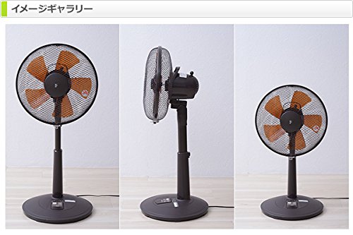 Yamazen 30cm living electric fan (remote control) (air volume three stages) with timer Brown YLR-C30 (BR)