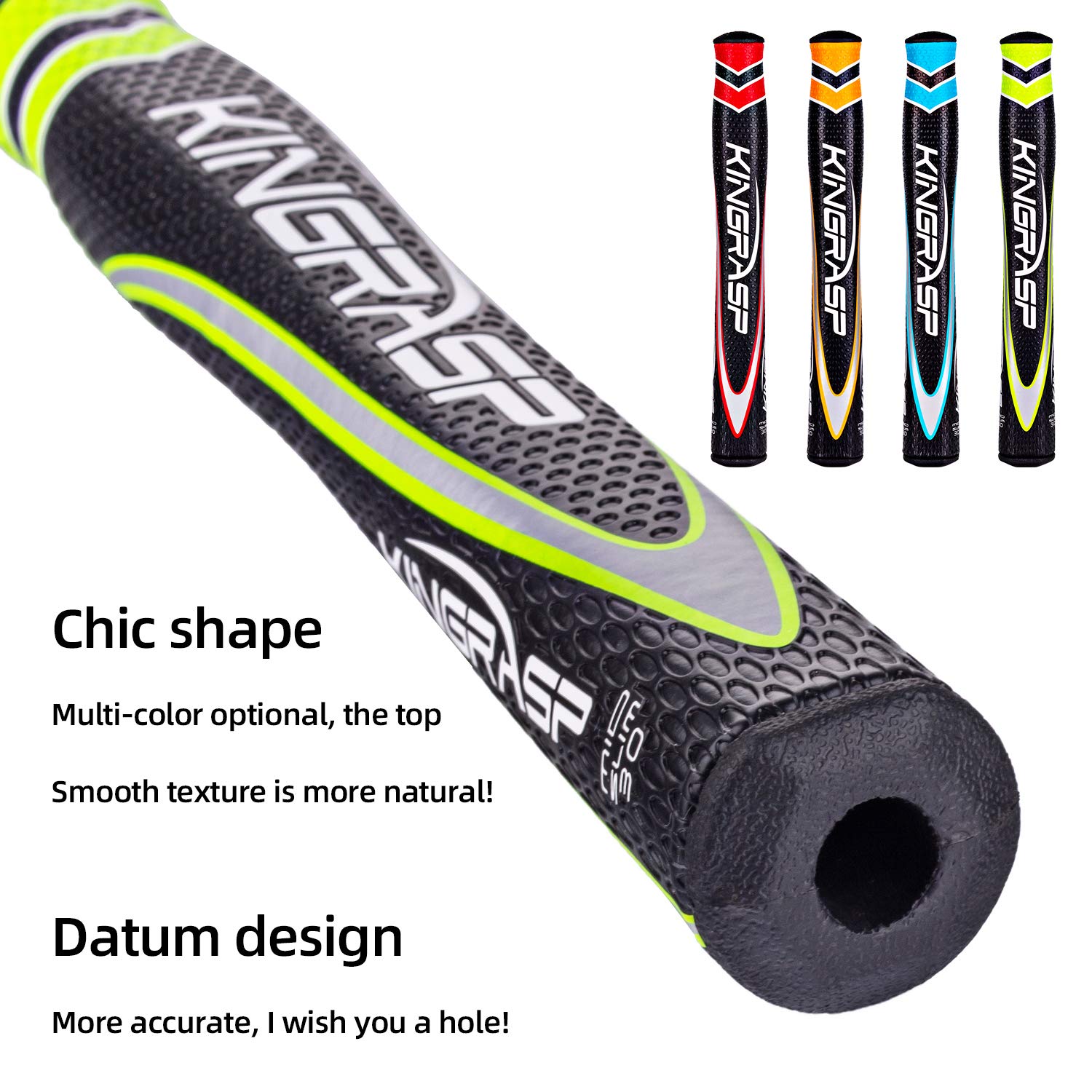 wujiang Golf Putter Grip 2.0/3.0 - Advanced Surface Texture That Improves Feedback and Tack,for Mens Womens Standard More Comfortable (Blue, Size:3.0)