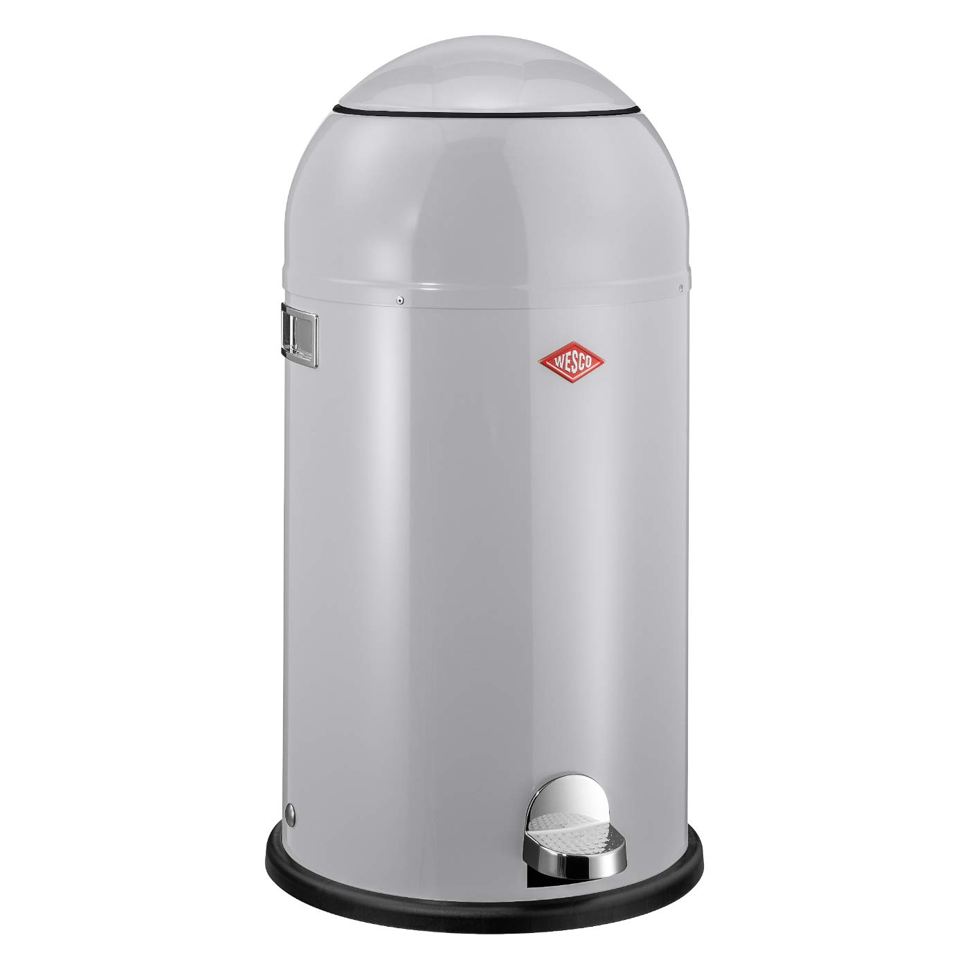 Wesco Liftmaster - German Designed - Step Trash Can, Powder Coated Steel, 33 L, Cool Grey