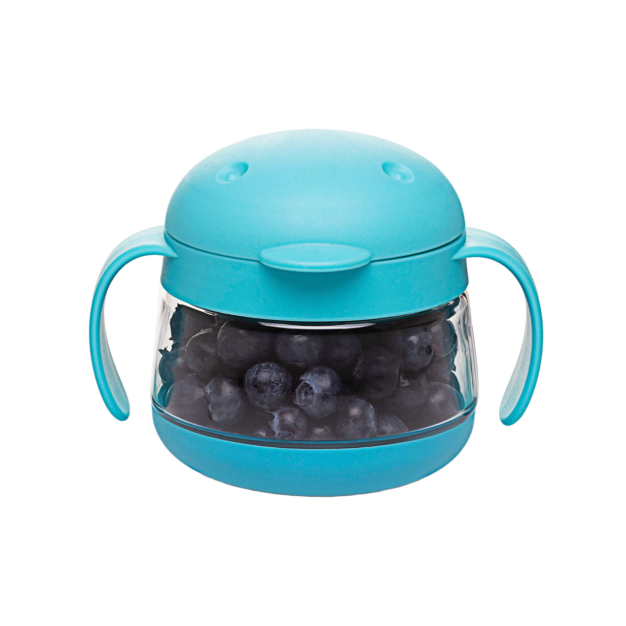 Ubbi Tweat No Spill Snack Container for Kids, BPA-Free, Toddler Snack Catcher, Blue