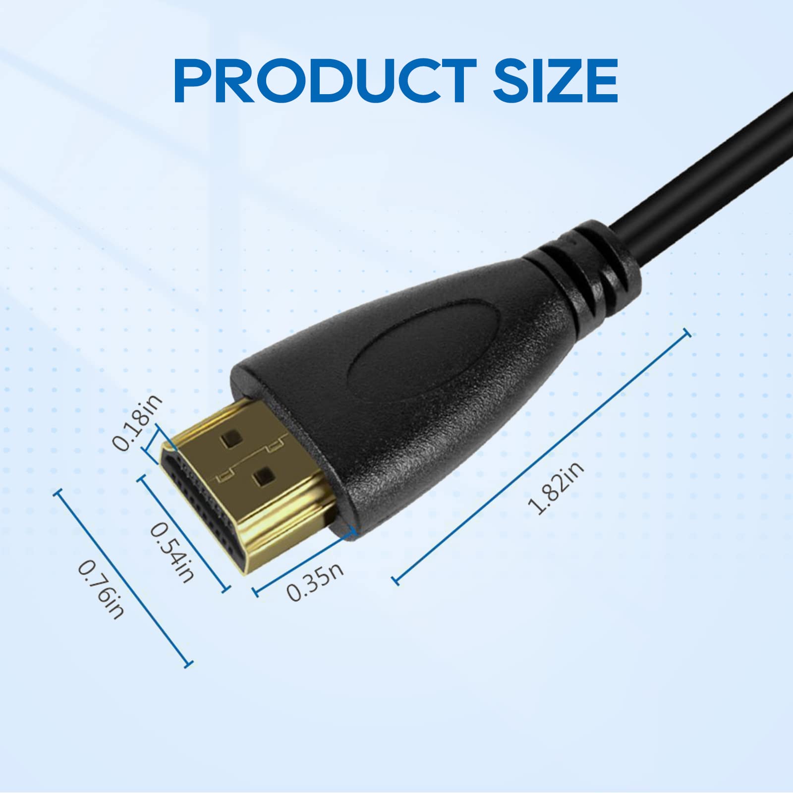 UCEC 11.81"/30cm Coiled Micro HDMI to Mini HDMI Cable for Atomos Ninja Star Tablets Cameras