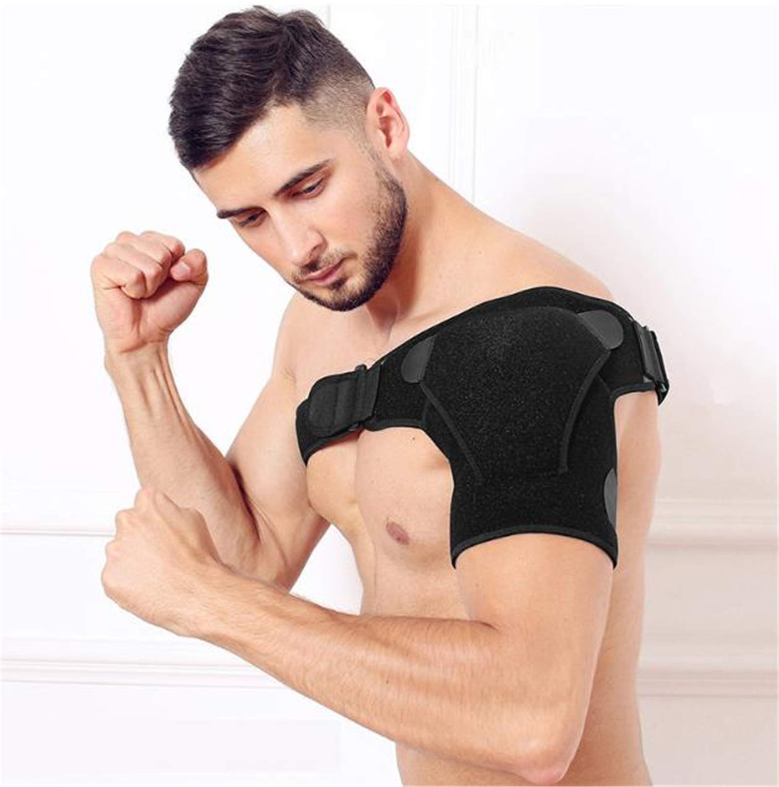 YUIJ Shoulder Brace for Men and Women,Orthopedic Care Compression Sleeve for Torn Rotator Cuff, Dislocated AC Joint, and Other Injuries