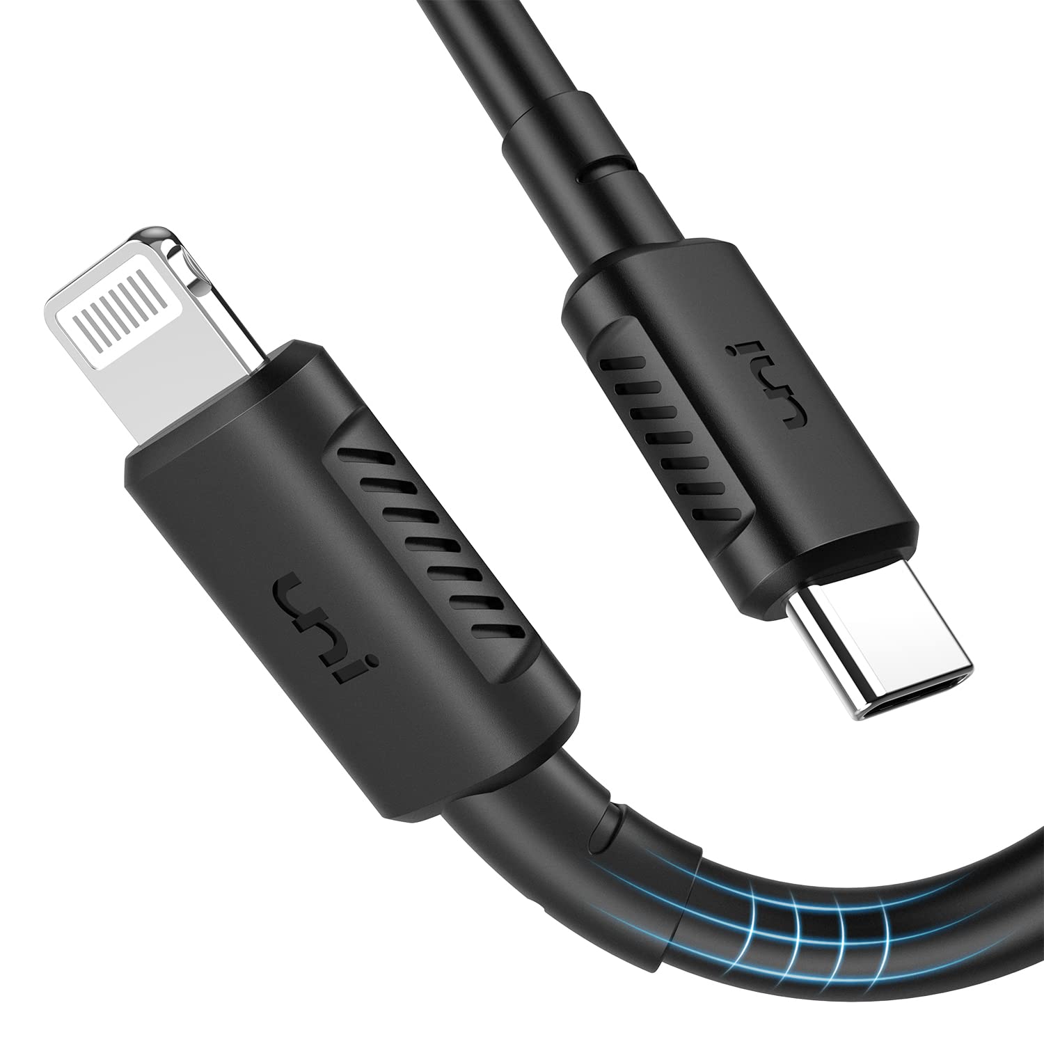 USB C to Lightning Cable 6ft [MFi Certified], uni Durable iPhone Fast Charging Cable, Charger Cable Power Delivery for iPhone 13 Pro Max/13 Pro/12/12 mini/11/X/XS/XR/8 Plus, iPad Pro, AirPods Pro