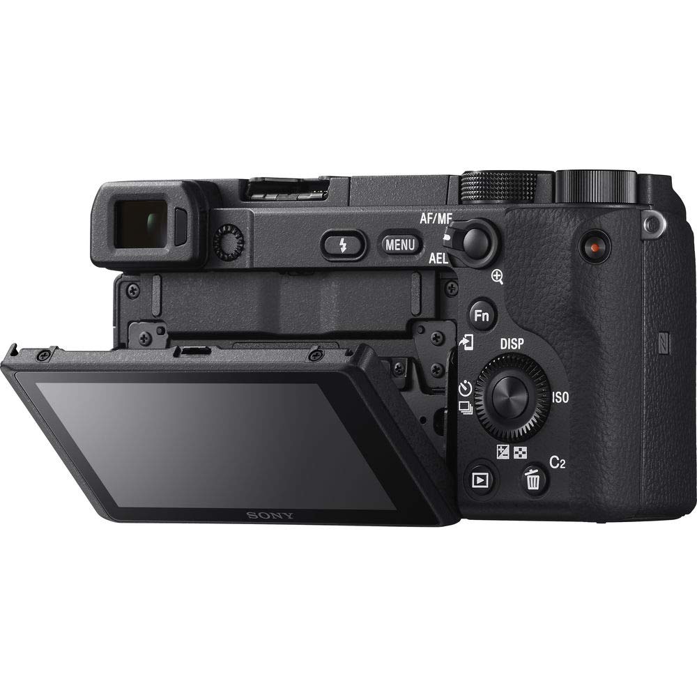 Sony Intl. Sony Alpha a6400 Mirrorless Digital Camera Black (Body Only) Bundle, Starter Kit + Accessories (64Gb Memory Card, Cleaning Kit, Gadget Bag and More) compact (Renewed)