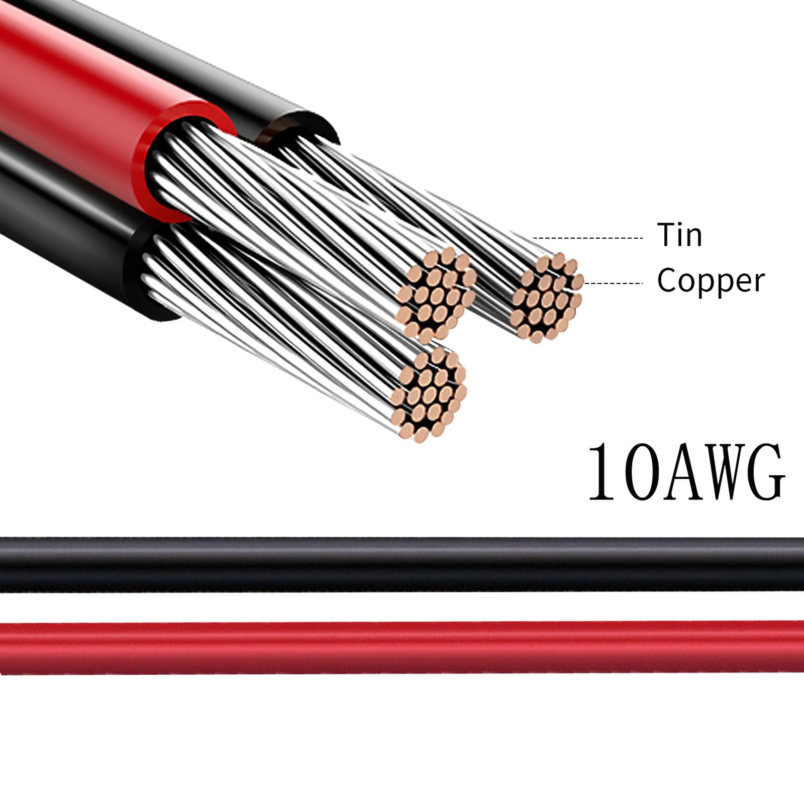 ZkeeShop 10AWG XT90 to Solar Connector Cable Extension Cable Compatible for Portable Power Station Solar Generator 4.92FT (XT90 Female)