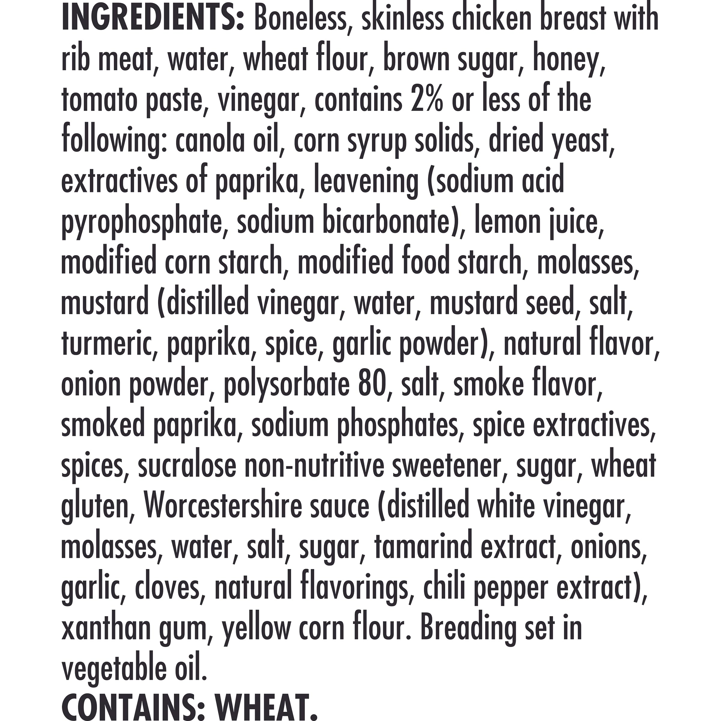 Tyson Any'tizers Honey BBQ Boneless Chicken Bites, 24 oz (Frozen)