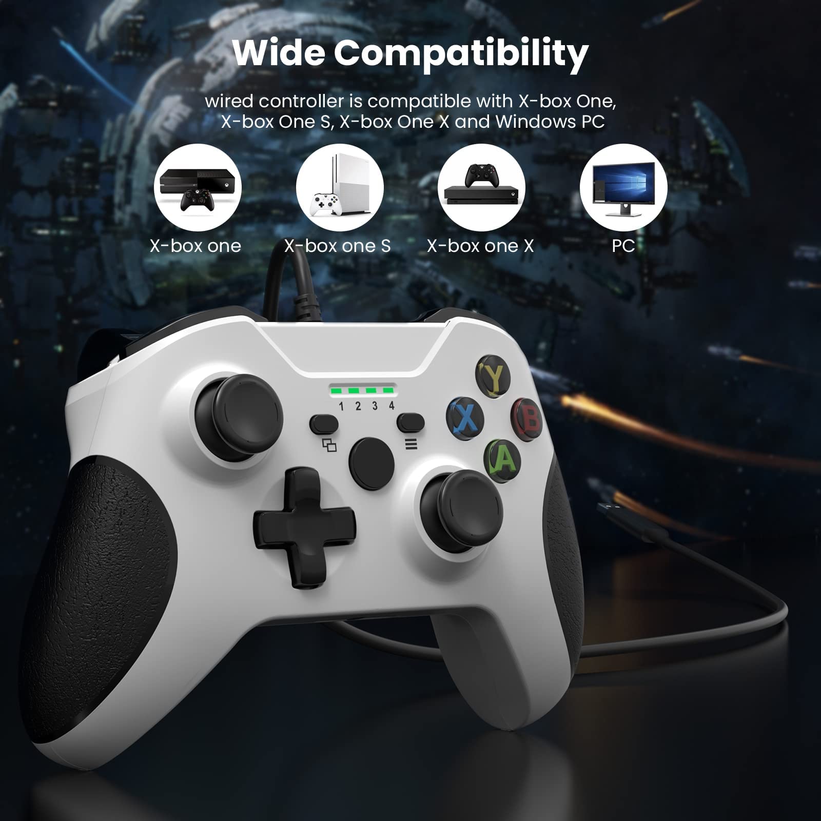 YCCSKY Wired Controller (White 9001