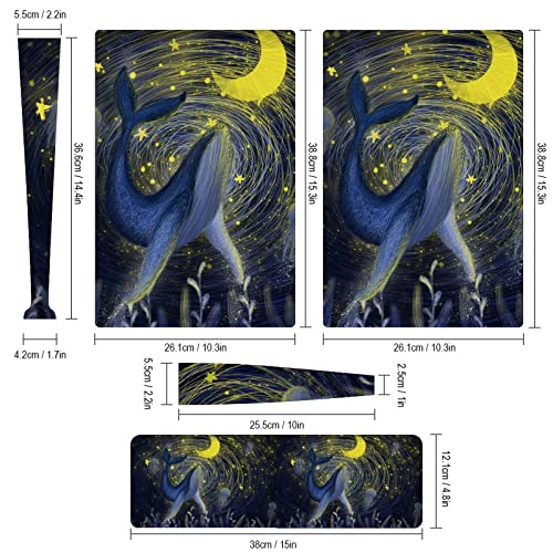YULUNLIAO PS5 Digital Version Skin for Console and Controllers PVC Sticker, Durable, Scratch Resistant, Bubble-Free, Compatible with PS 5